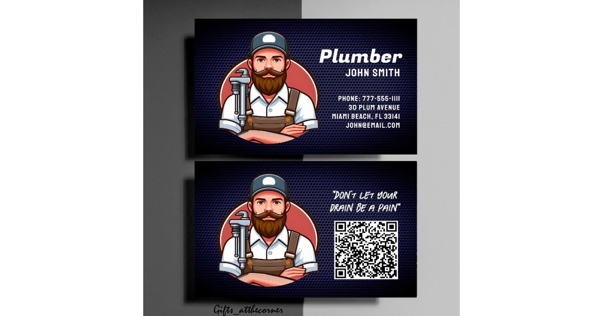 Plumber Business Card | Zazzle
