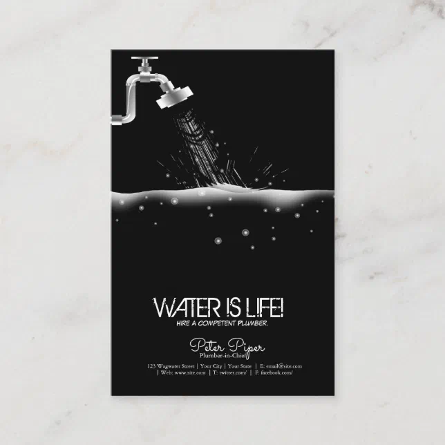 Plumber Business Card | Zazzle