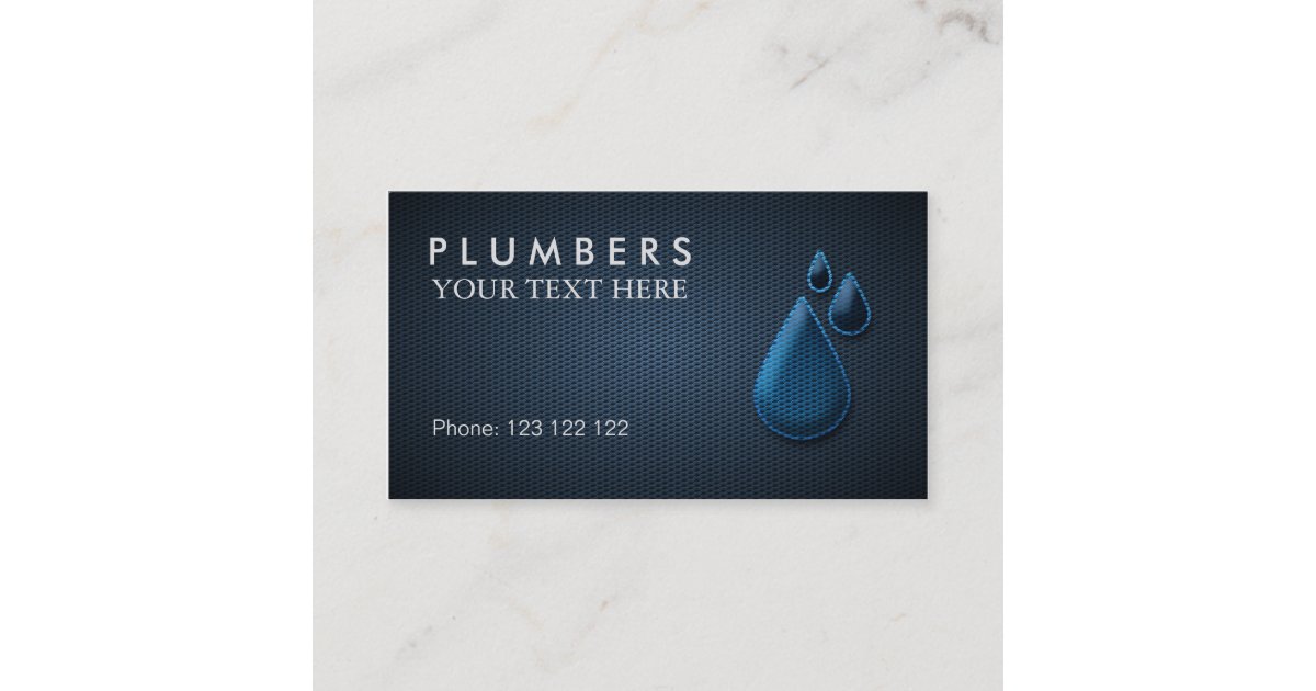 Plumber Business Card | Zazzle