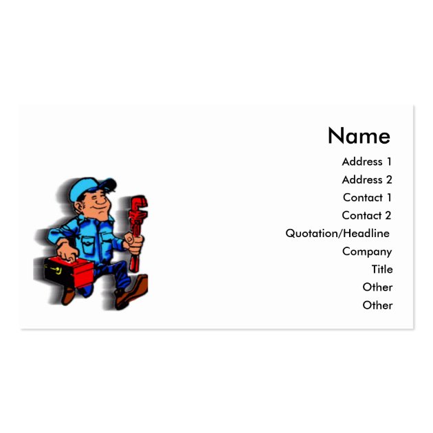 Plumber Business Card