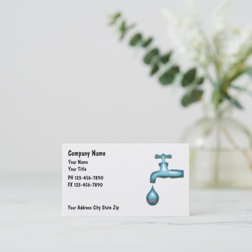 Plumber business cards | Zazzle