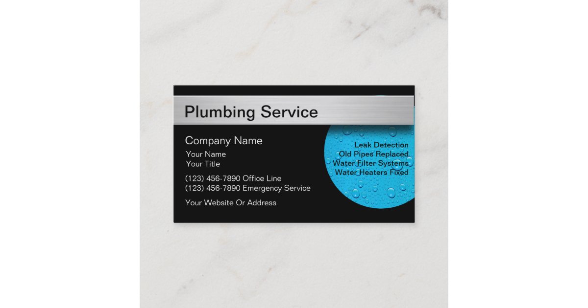 Plumber Business Cards | Zazzle