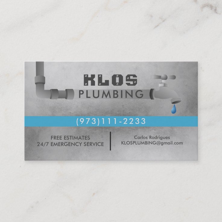 Plumber Business Cards | Zazzle