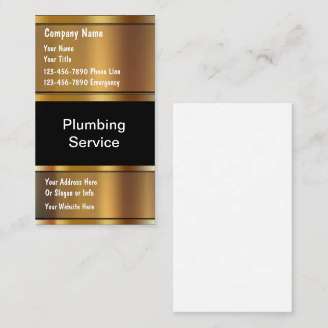 Plumber Business Cards | Zazzle