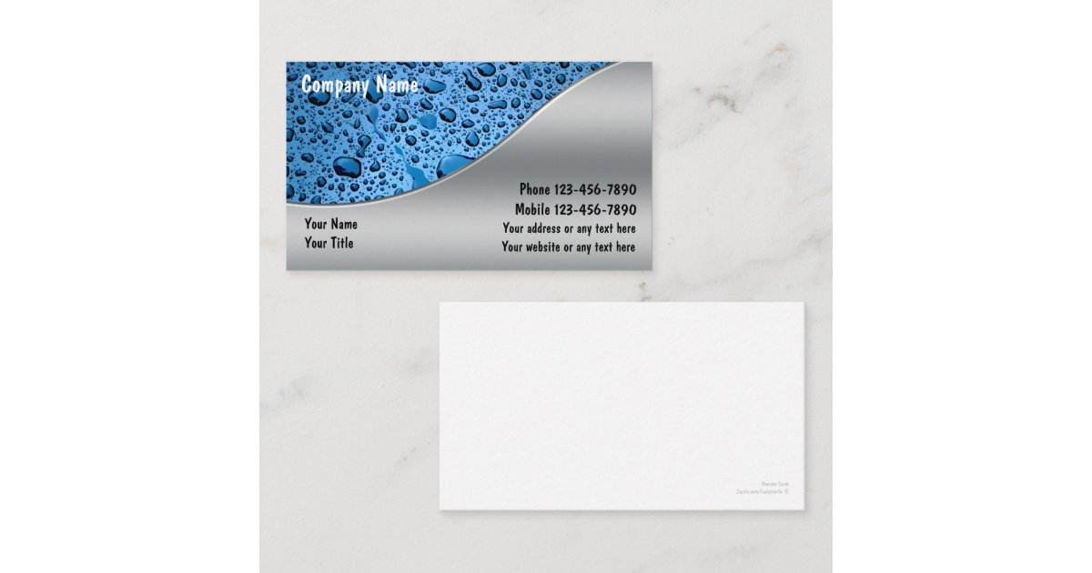 Plumber Business Cards | Zazzle