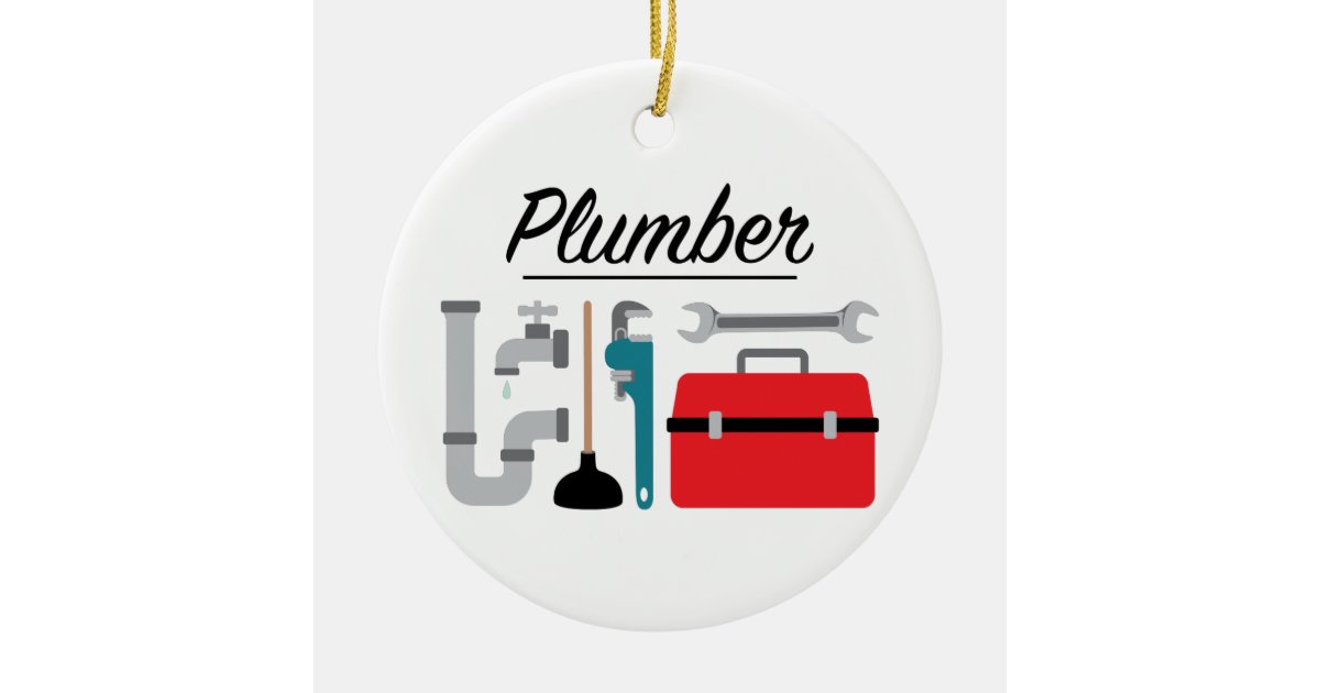 Plumber Ceramic Ornament | Zazzle