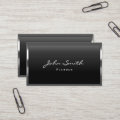 Plumber Cool Metal Border Business Card | Zazzle
