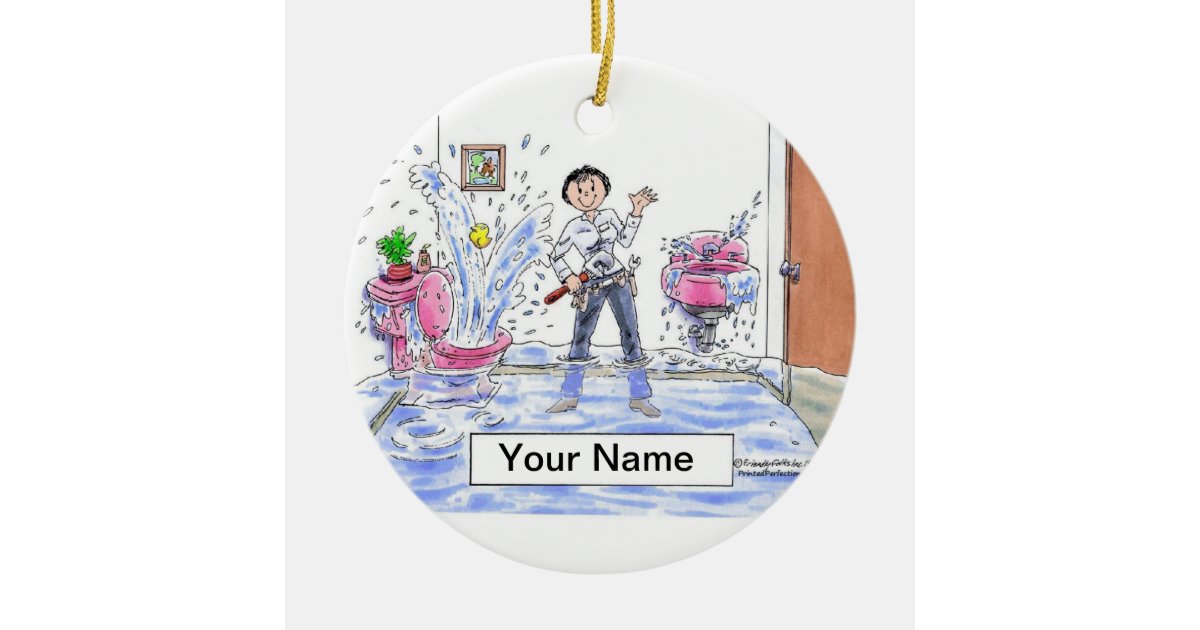 Plumber - Female Ceramic Ornament | Zazzle