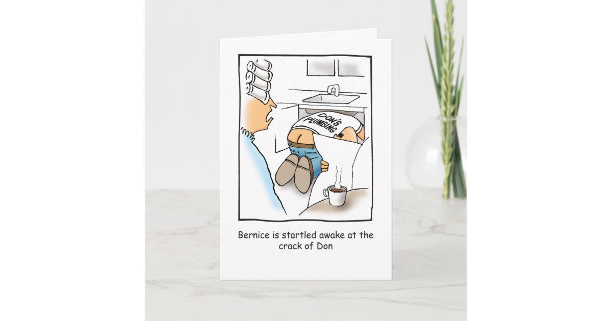 Plumber Humorous Birthday Card | Zazzle