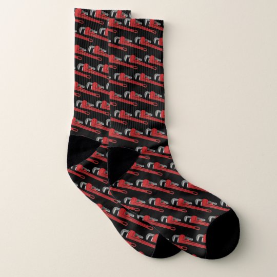 Plumber Pipe Wrench Tools Novelty Cozy Socks | Zazzle.com