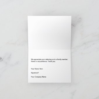 Plumber Referral Thank You Cards | Zazzle