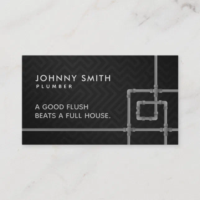 Plumber Slogans Business Cards | Zazzle