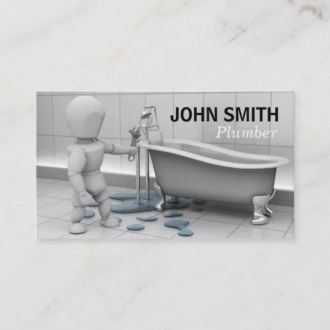 Plumbers Business Card | Zazzle