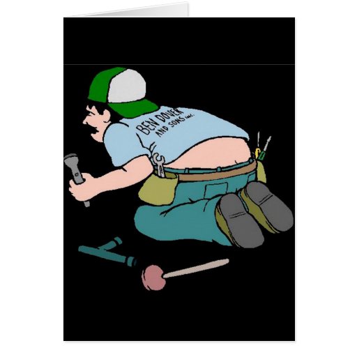 PLUMBERS CRACK CARD | Zazzle