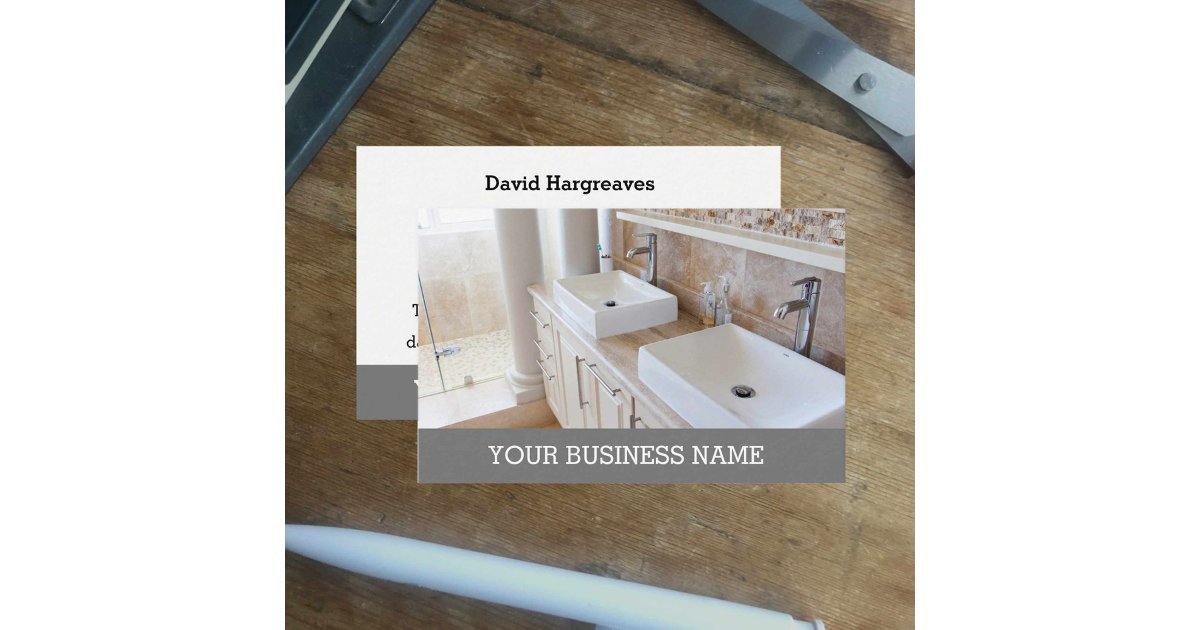 Plumbers or Bathroom Fitters Calling Card. Business Card | Zazzle