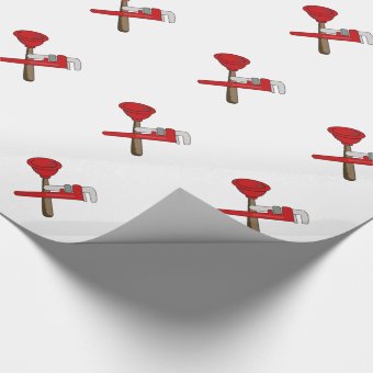 Plumbers Tools Wrapping Paper | Zazzle