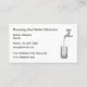 Plumbing And Water Filter Services Business Card | Zazzle