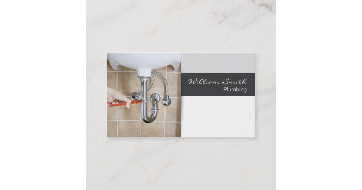 Plumbing Business Card | Zazzle.com