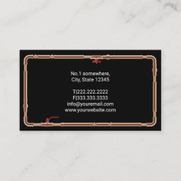 Plumbing Service Professional Pipe Framed Repair Business Card | Zazzle