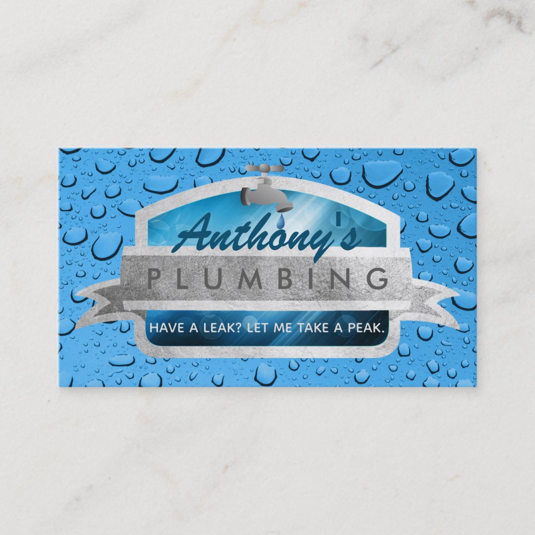 Plumbing Slogans Business Cards | Zazzle