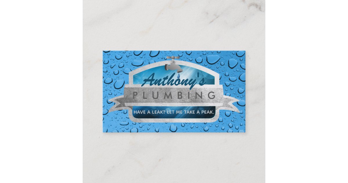 Plumbing Slogans Business Cards | Zazzle