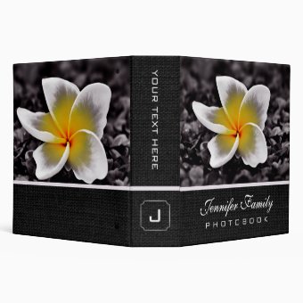 Plumeria Frangipani Flower Family Photo Books #2 Binder | Zazzle