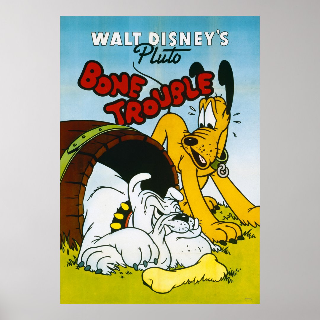 Pluto Bone Trouble Poster | Zazzle