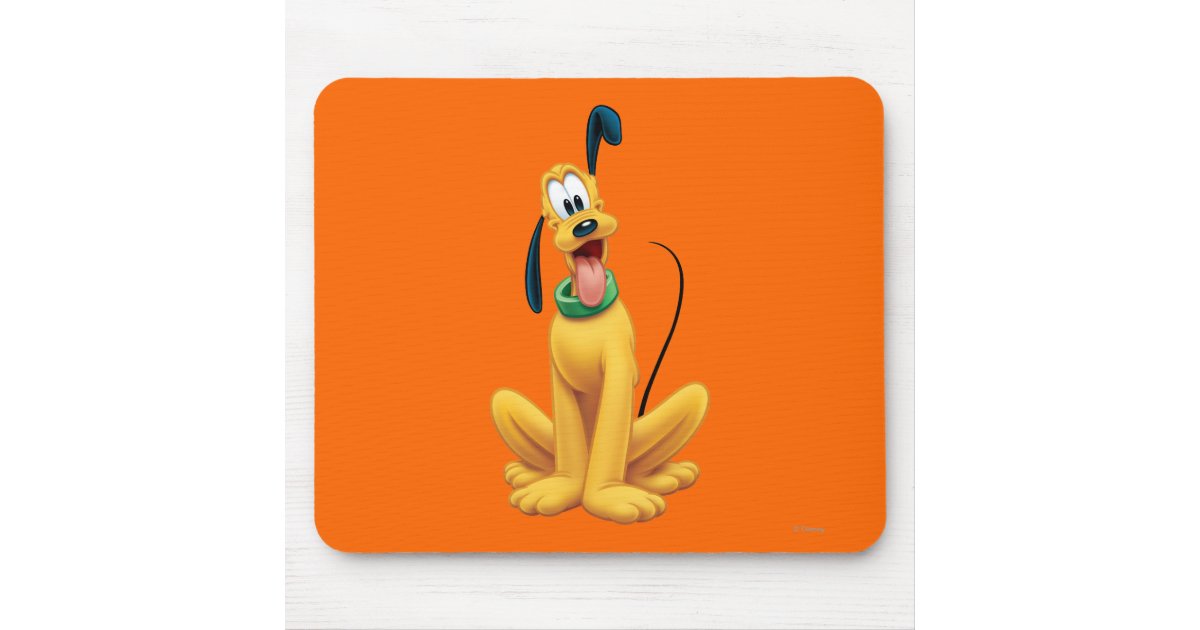 Pluto | Cartoon Front Mouse Pad | Zazzle