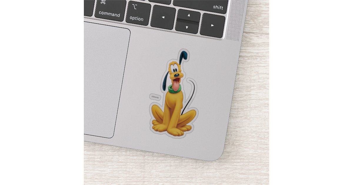 Pluto | Cartoon Front Sticker | Zazzle