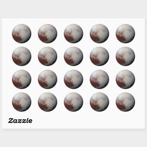 Pluto Classic Round Sticker | Zazzle