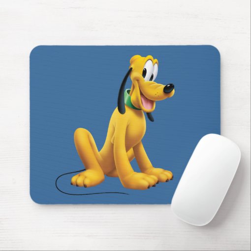 Pluto | Eyes to Side Mouse Pad | Zazzle