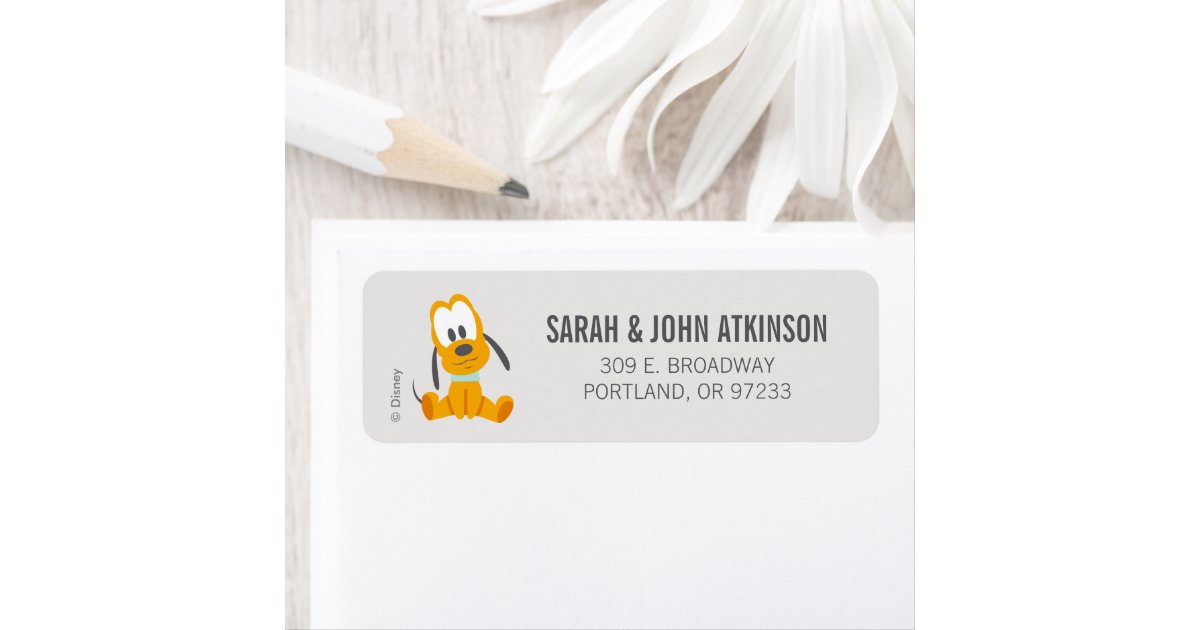 Pluto | First Birthday Label | Zazzle