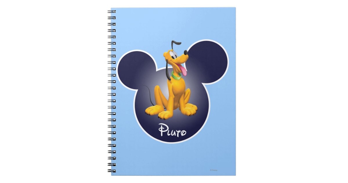 Pluto | Mickey Head Icon Notebook | Zazzle