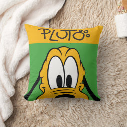 Pluto | Peek-a-Boo Throw Pillow | Zazzle
