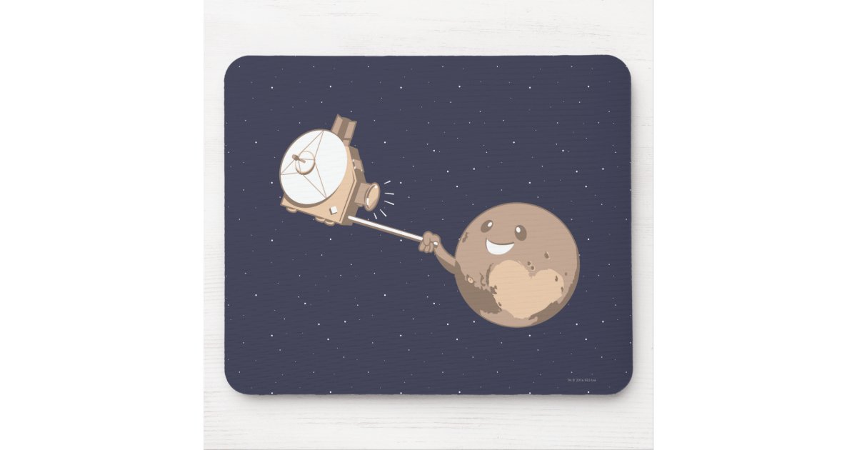 Pluto Selfie Mouse Pad | Zazzle