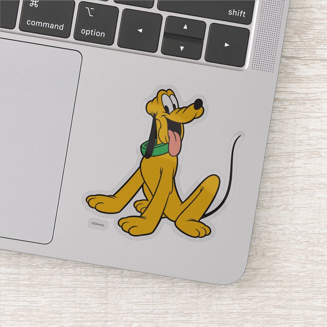 Pluto | Sitting Sticker | Zazzle