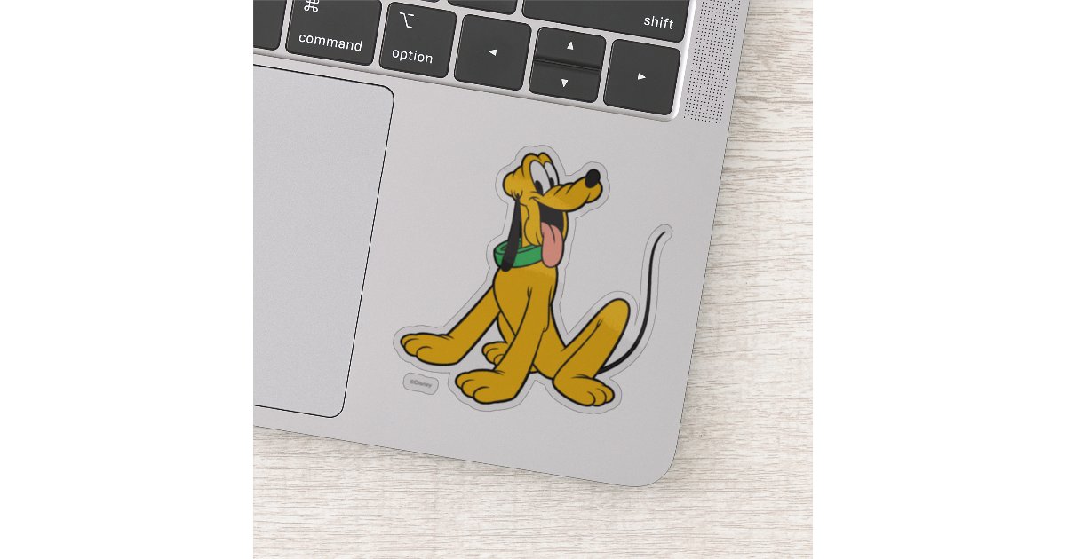 Pluto | Sitting Sticker | Zazzle