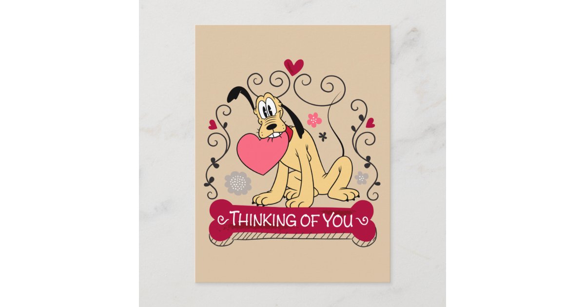 Pluto - Thinking of You Postcard | Zazzle