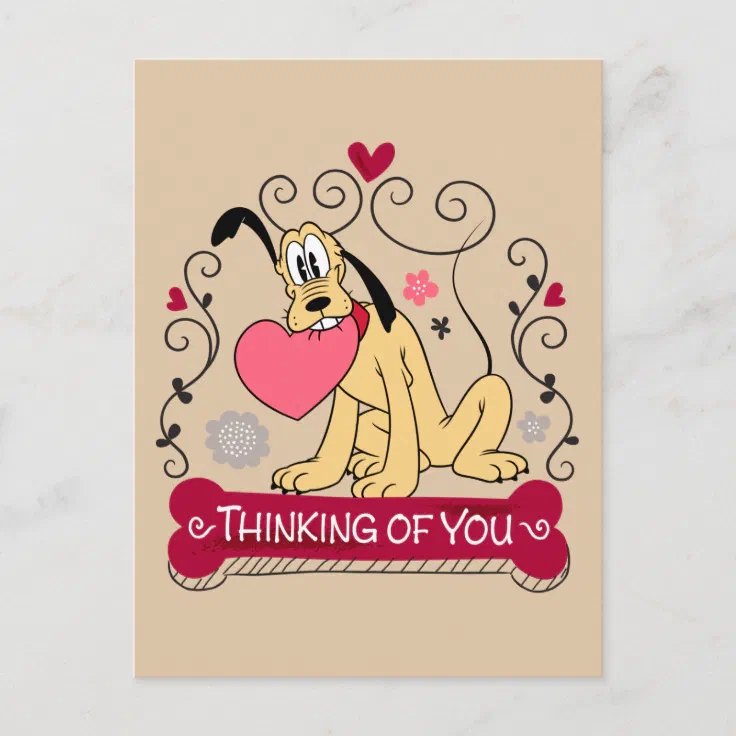 Pluto - Thinking of You Postcard | Zazzle