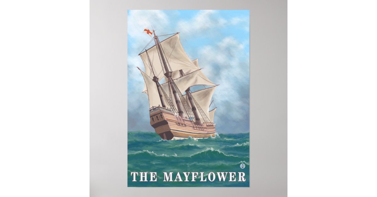 Plymouth, MassachusettsView of the Mayflower Poster | Zazzle