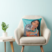 Pocahontas and Meeko Throw Pillow | Zazzle