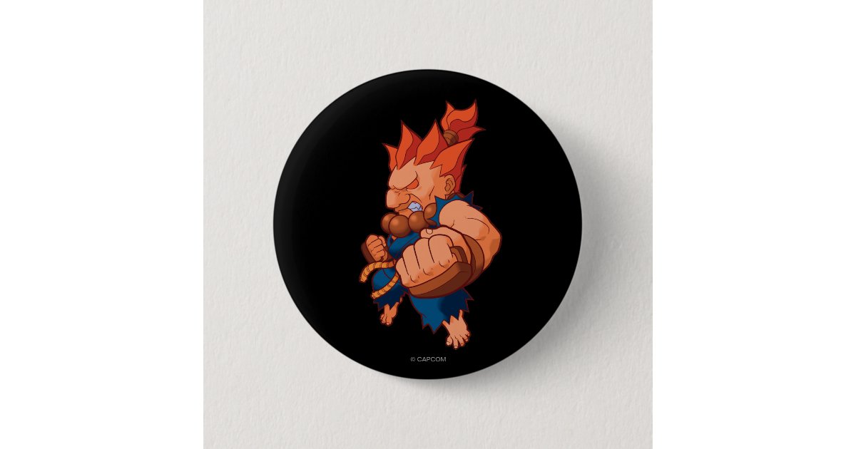Pocket Fighter Akuma Button | Zazzle