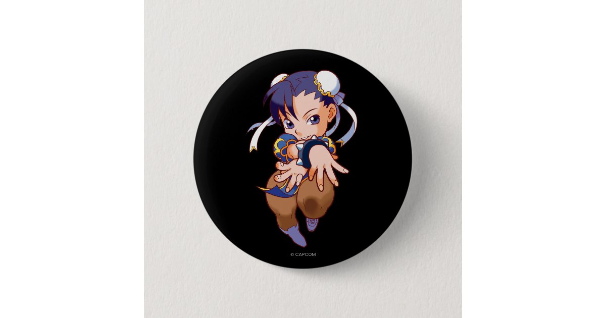Pocket Fighter Chun-Li Button | Zazzle