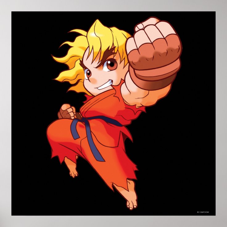 Pocket Fighter Ken Poster | Zazzle