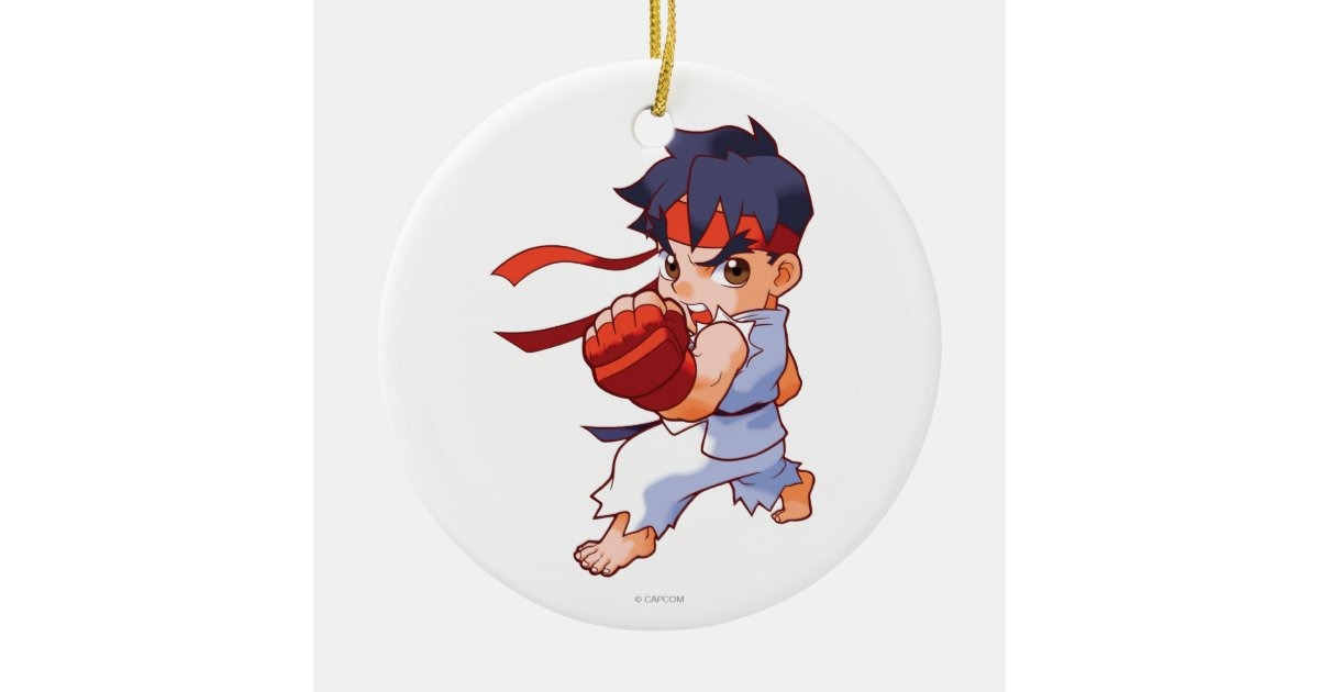 Pocket Fighter Ryu 2 Ceramic Ornament | Zazzle