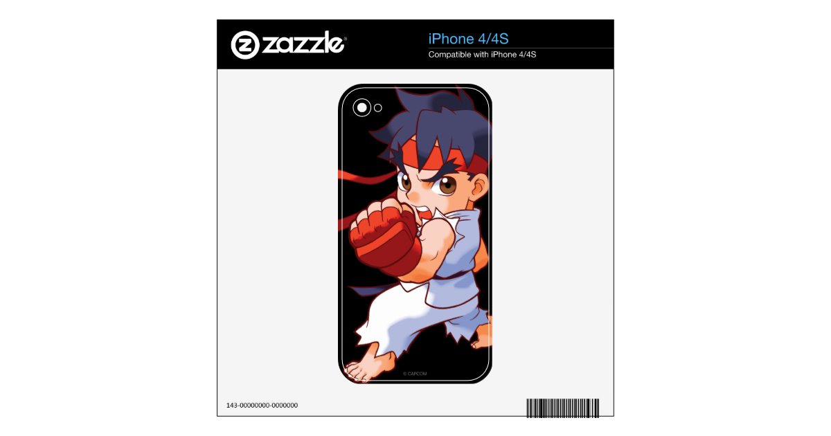 Pocket Fighter Ryu 2 Skin For The iPhone 4S | Zazzle