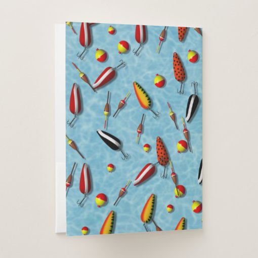 Pocket Folders - Fishing Bobs and Lures | Zazzle