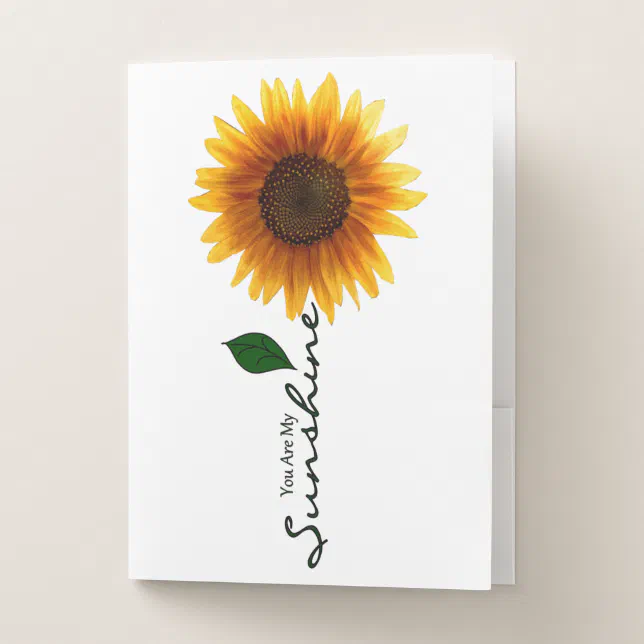 Pocket Folders - You Are My Sunshine | Zazzle