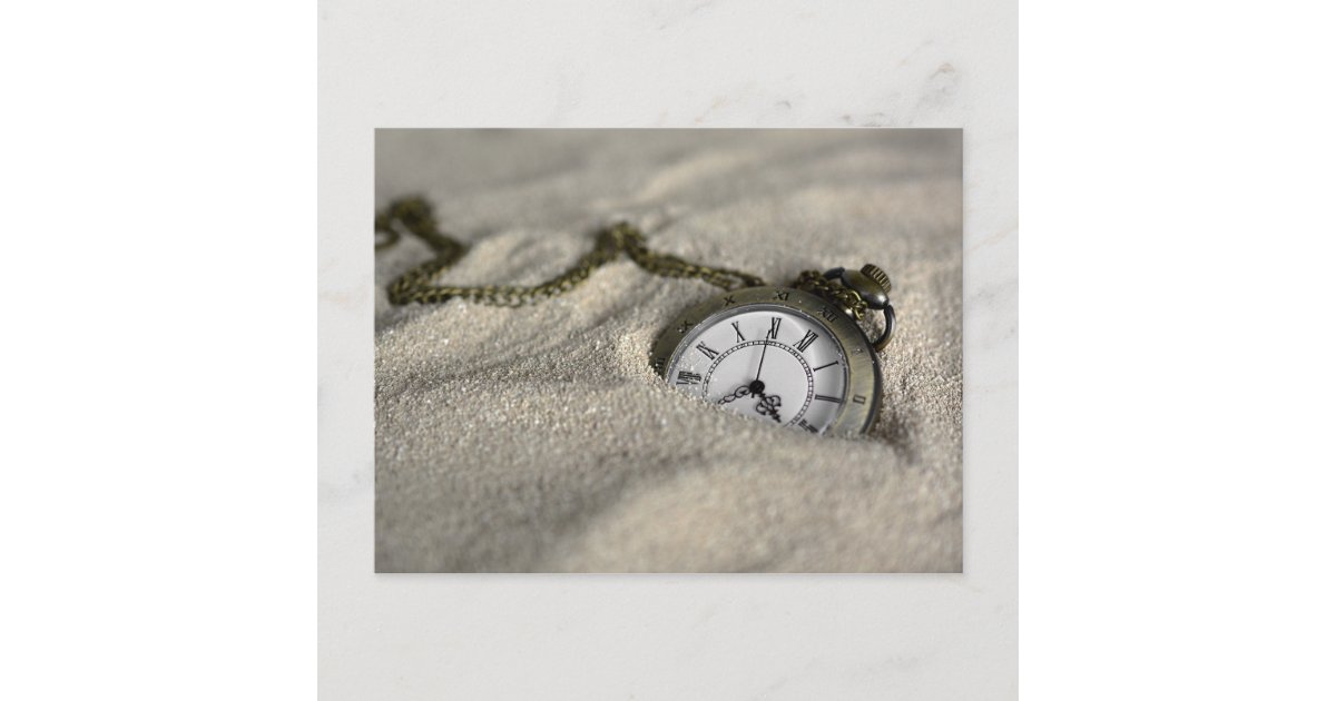 Pocket Watch - The Sands of Time Postcard | Zazzle