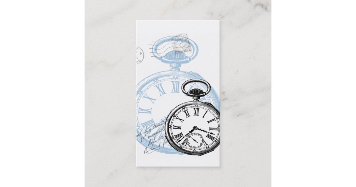 Pocketwatch Watch Clock Business Cards | Zazzle